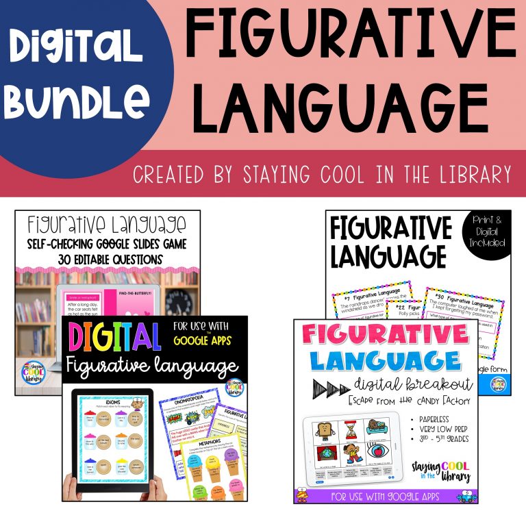 5 Figurative Language Activities for the Library - Staying Cool in the ...