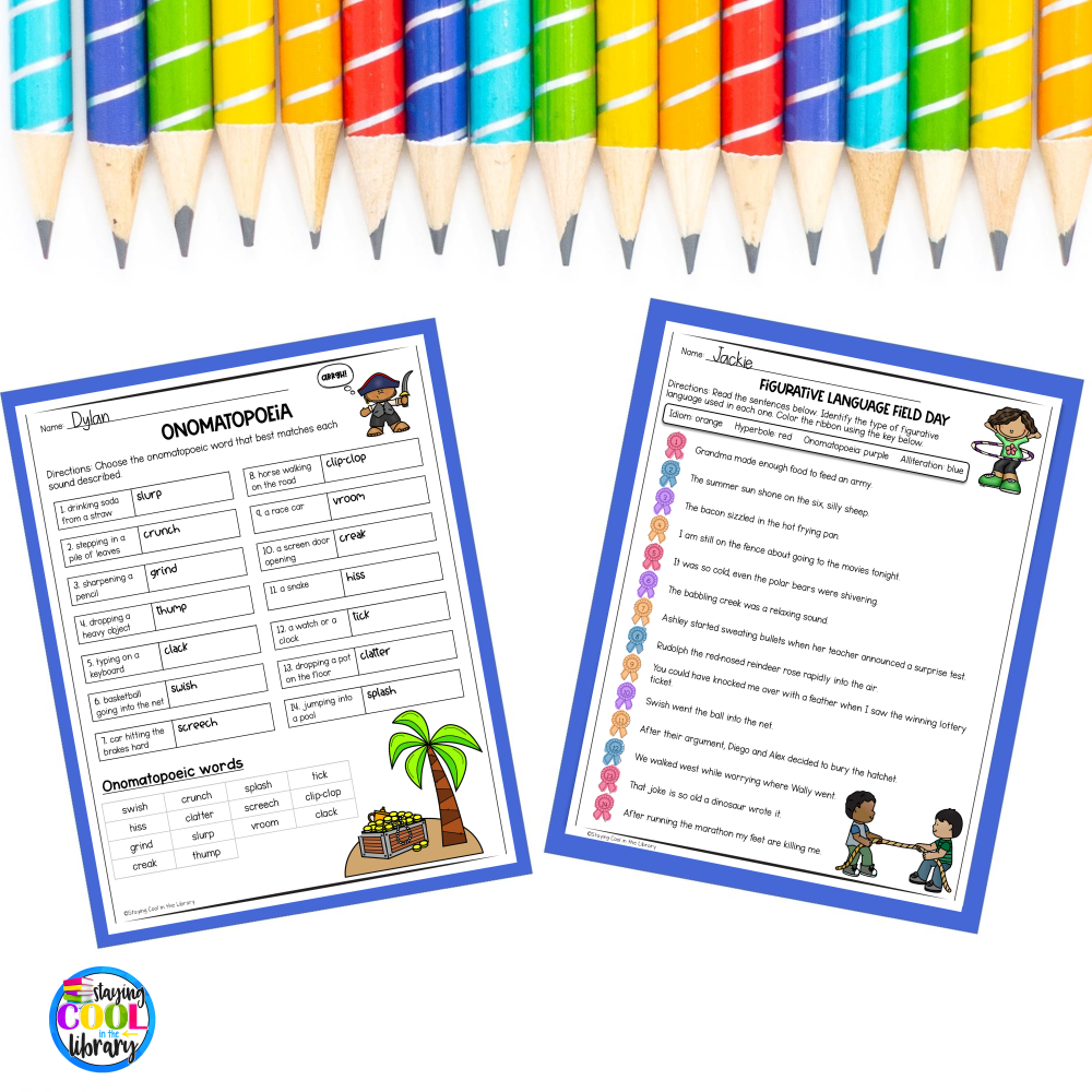 5 Figurative Language Activities for the Library - Staying Cool in the ...