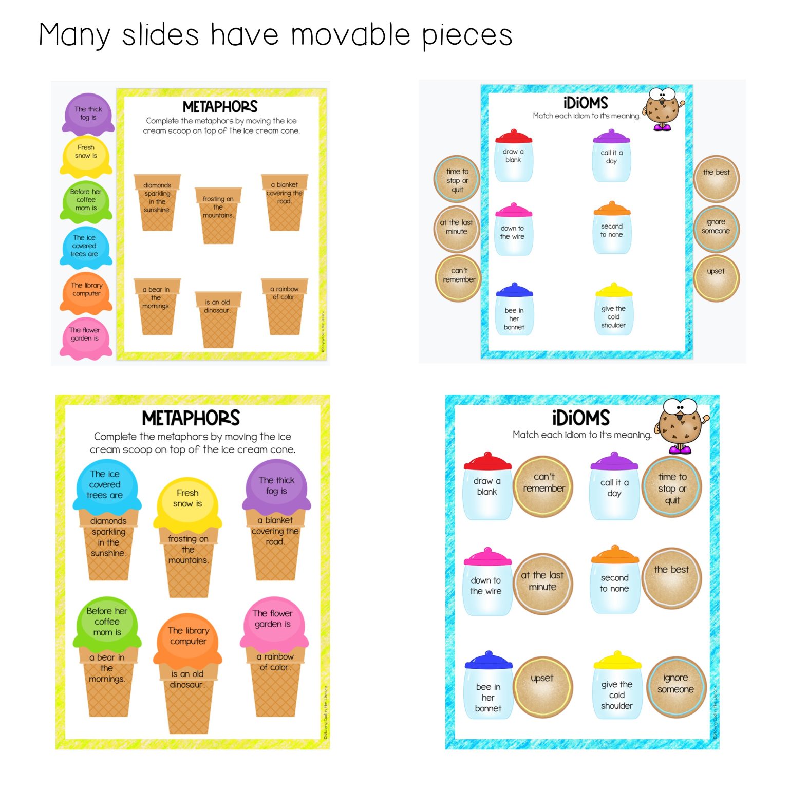 5 Figurative Language Activities for the Library - Staying Cool in the ...