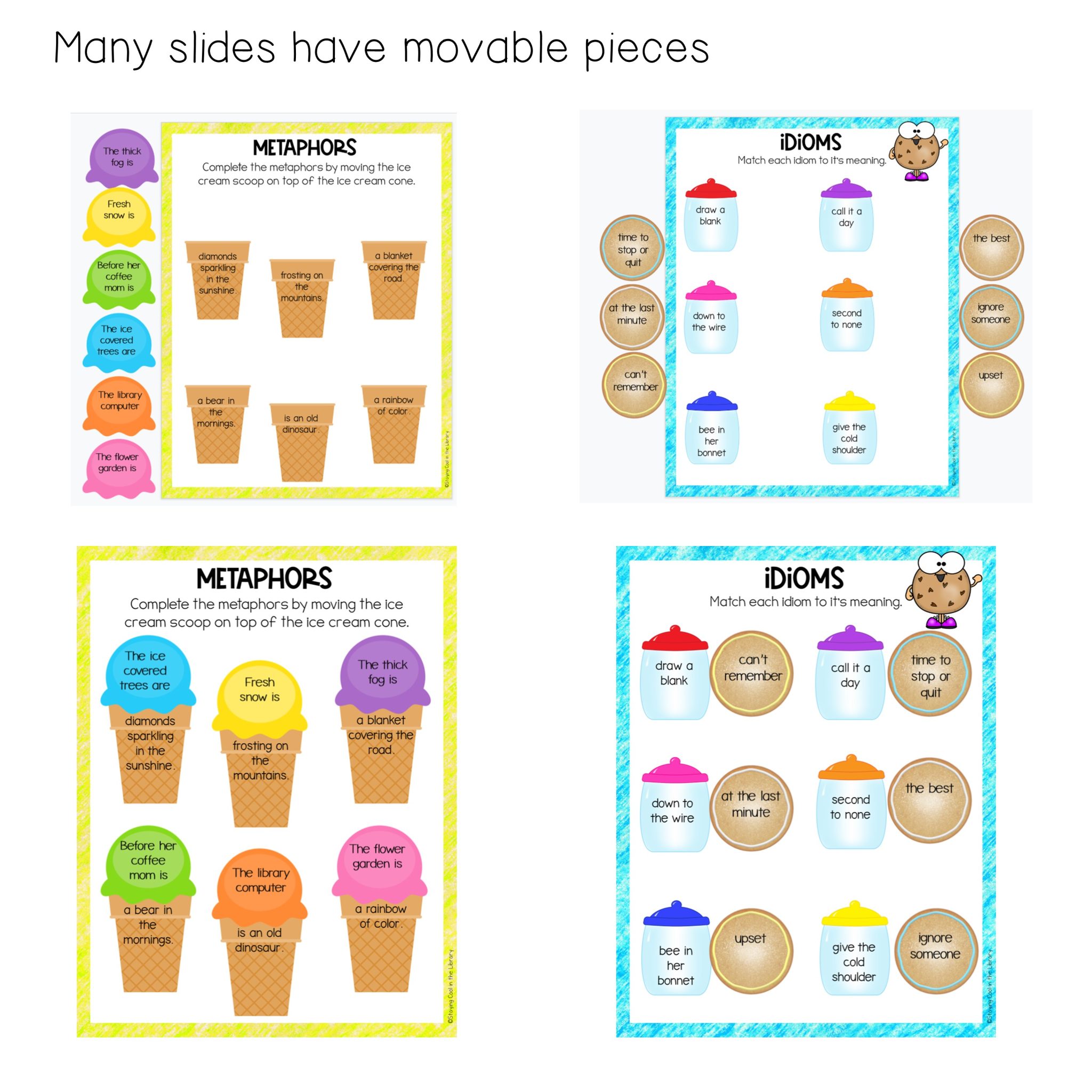 5 Figurative Language Activities for the Library - Staying Cool in the ...