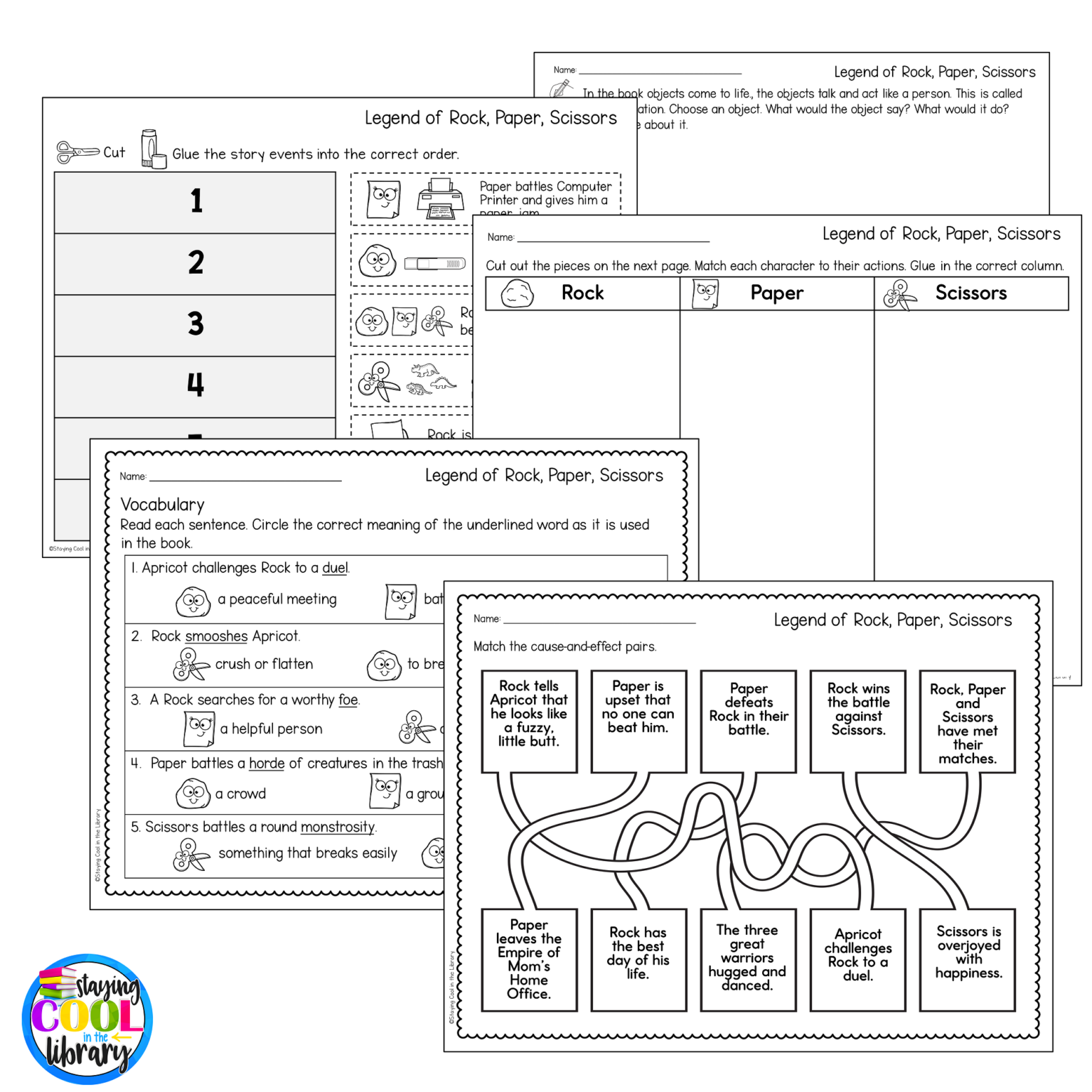 Picture Book Read Aloud Activities Printables - BUNDLE - Staying Cool ...