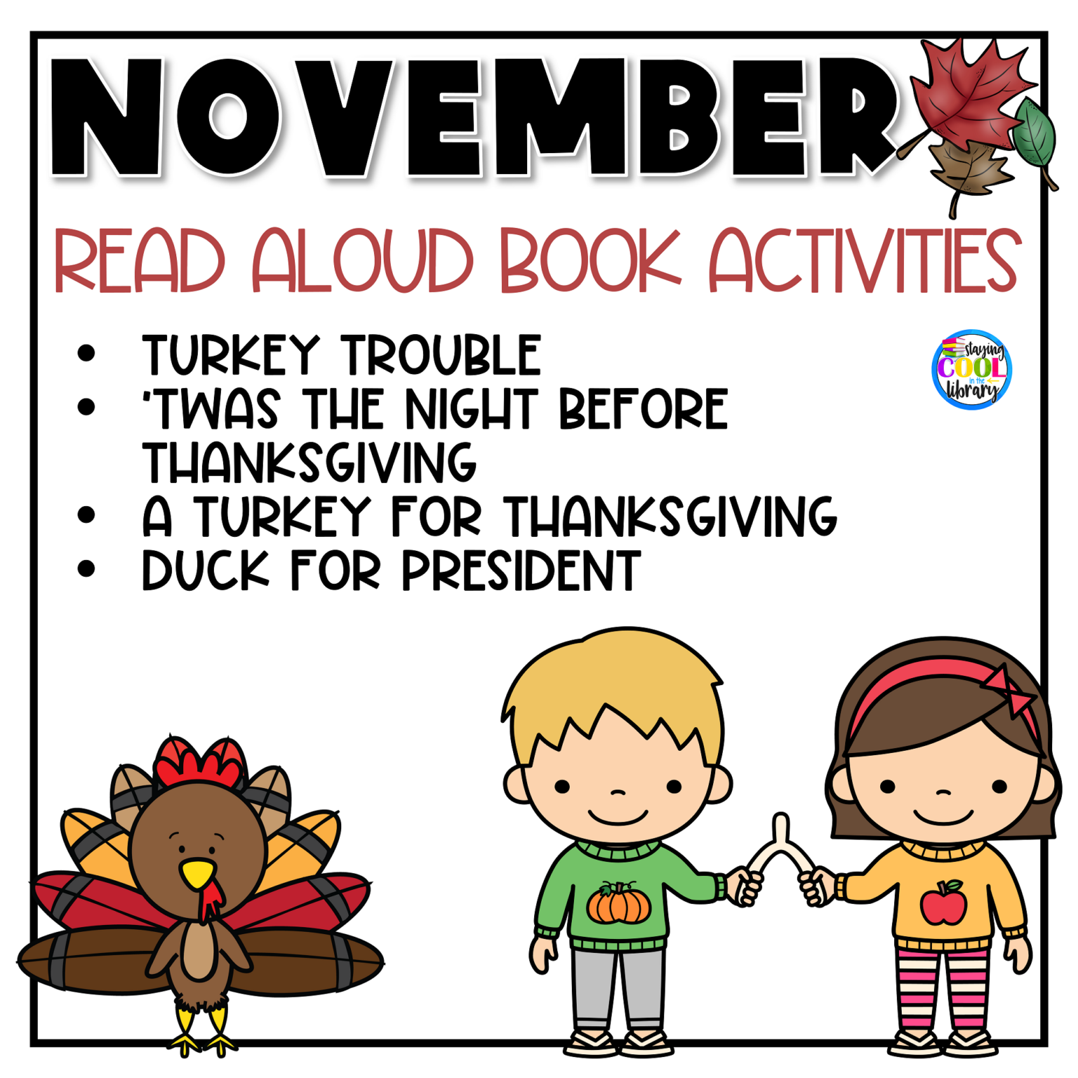 November Read Aloud Picture Book Activites Printables - Staying Cool in ...