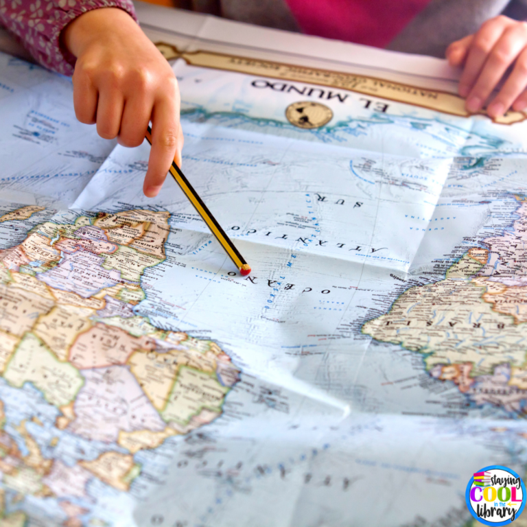 Map Books: A Journey to Introduce Students to the World of Maps - Staying Cool in the Library
