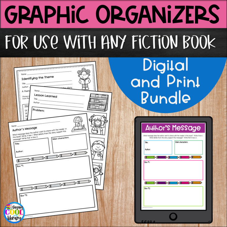 Fiction Graphic Organizers Bundle - Digital and Print Reading Response ...