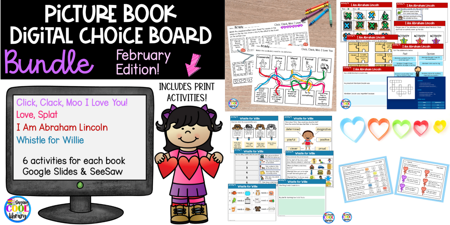 Why You Should Be Using the Picture Book Choice Boards for February ...