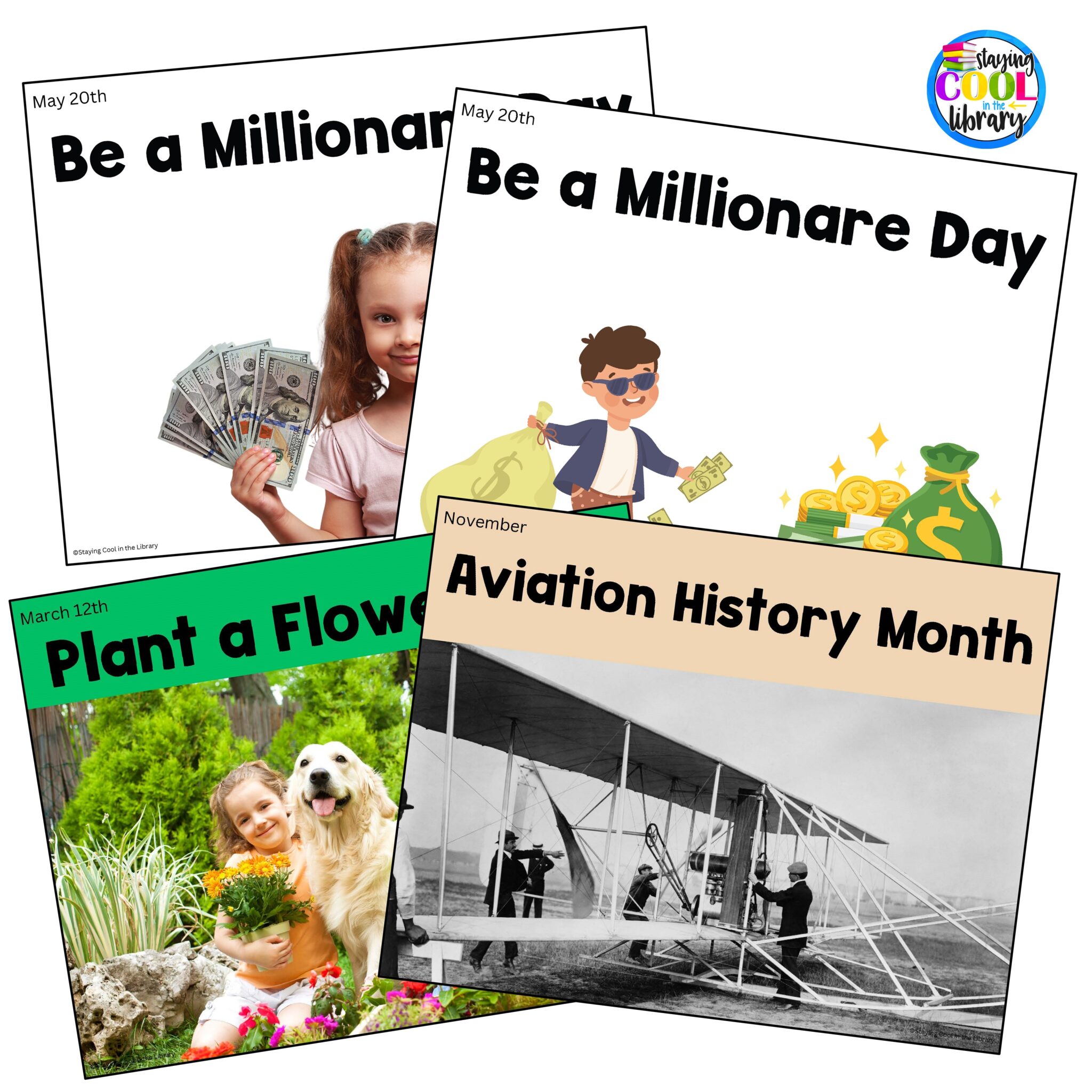 Special Days Display Posters - School Library or Classroom - Staying ...