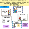 School Library Book Return Kit | End-of-Year Posters, Certificates ...